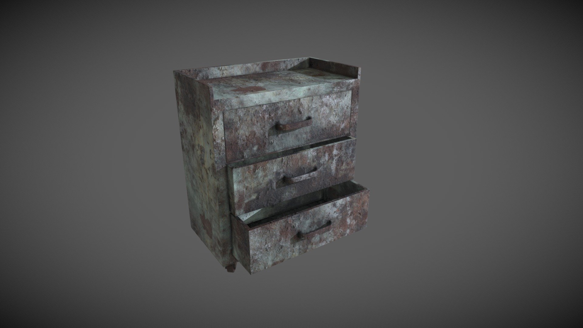 Rusty Cupboard - 3D model by szelmarek [b82e7a3] - Sketchfab