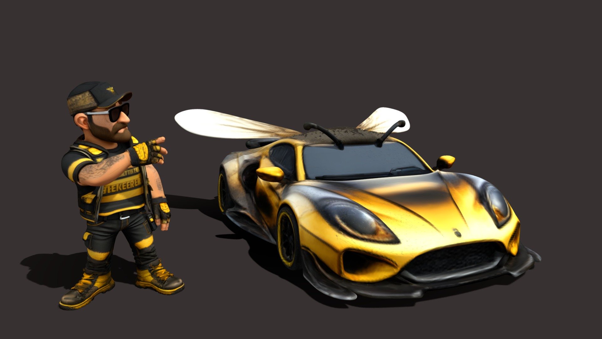 Safran Racing Wasp 4000 - 3D model by TG13730 [b8312c9] - Sketchfab