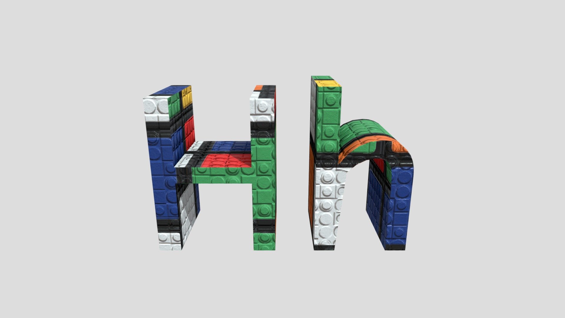 H - 3D model by YazferBC [b8314c7] - Sketchfab