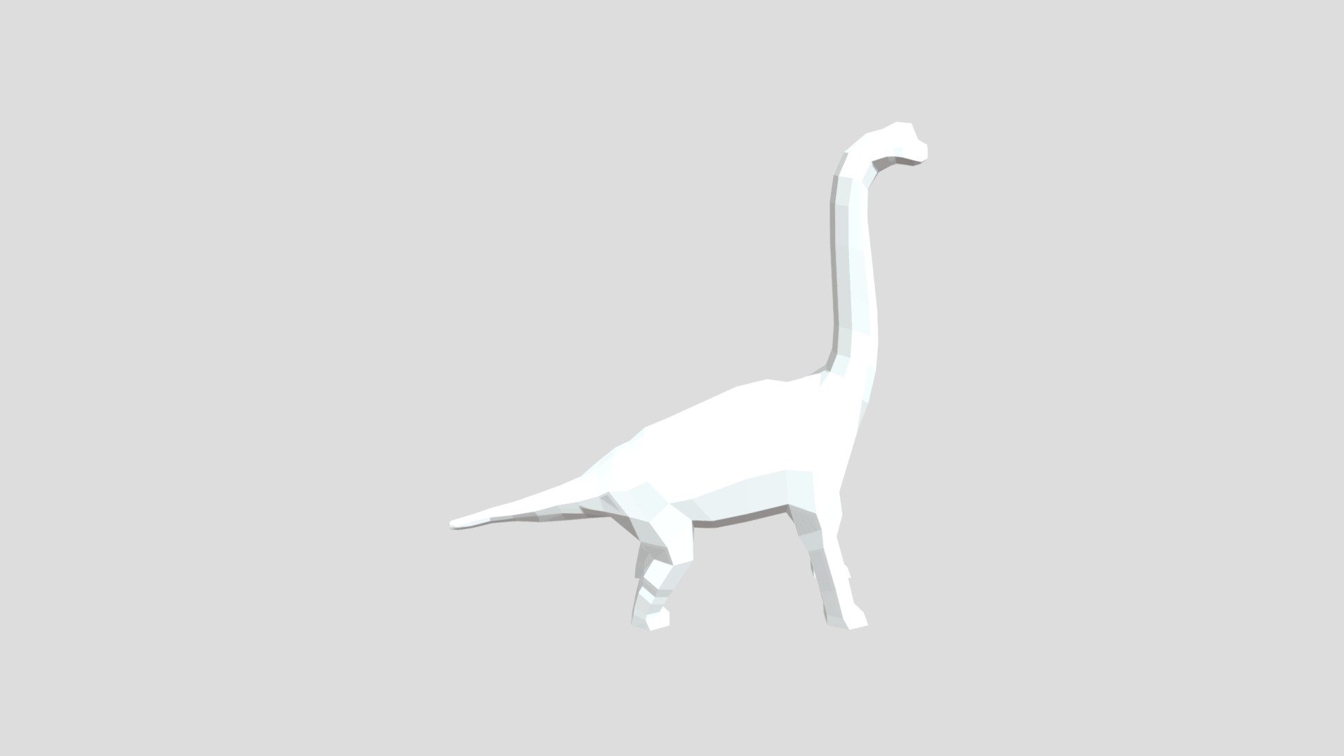Low poly Brachiosaurus - Download Free 3D model by jeckrosso [b831cd4 ...