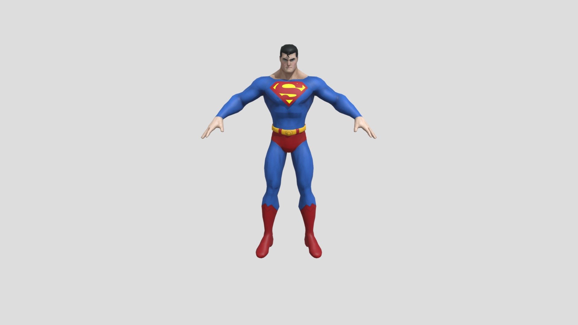 Superman Running - Download Free 3D model by Bosse ...