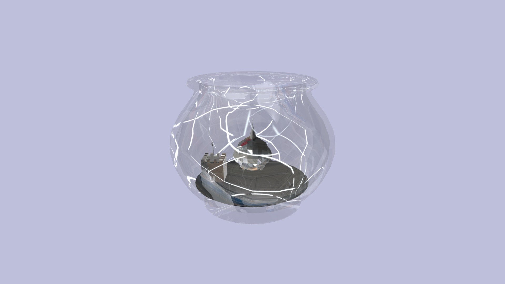 Goldfish in a Fishbowl - 3D model by M_Pennanti [b836372] - Sketchfab