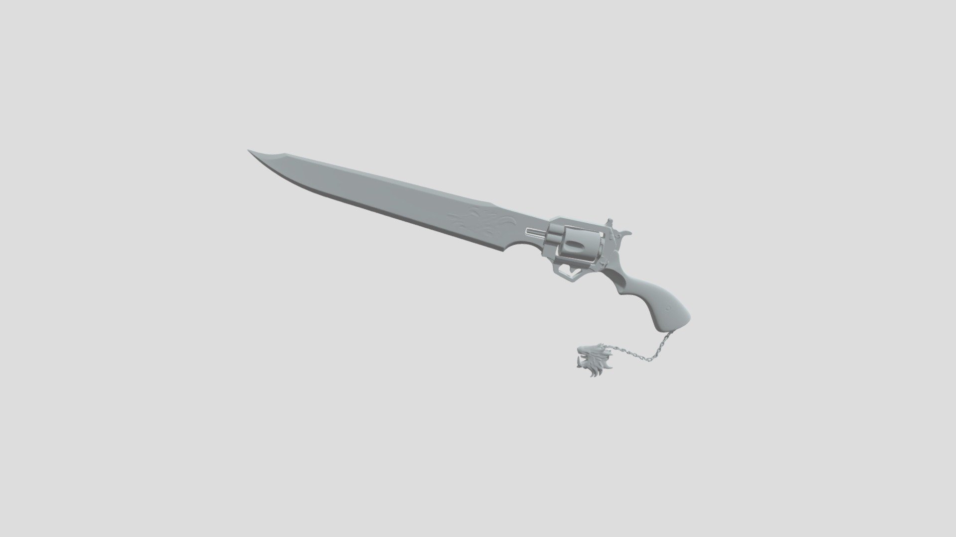 Gun blade - 3D model by Feng-Vang [b8366a2] - Sketchfab