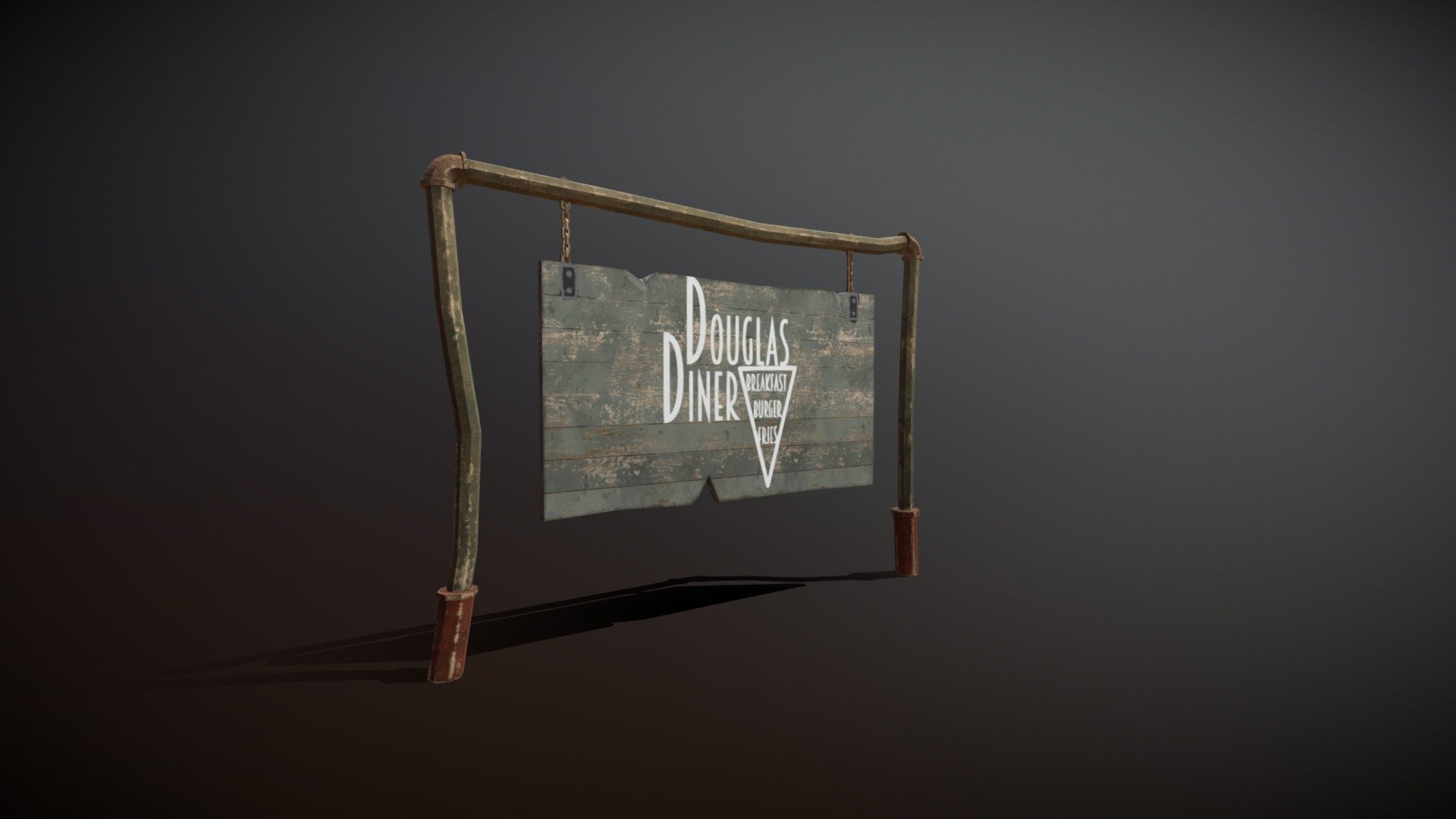 Sign Diner - Download Free 3D model by Cave [b838408] - Sketchfab