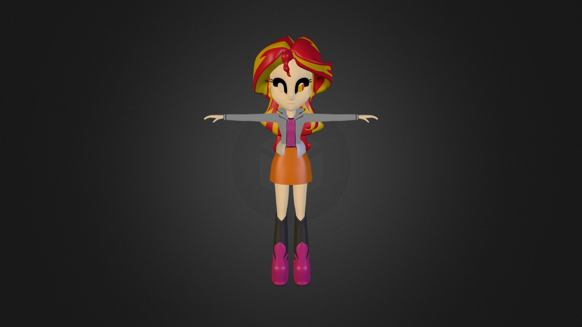 Sunset Shimmer - EG RR (unfinished) - 3D model by Sim (@ponko) [b839d5a ...