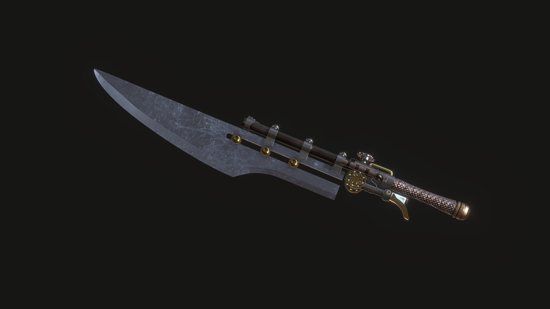 Gun-sword Model - 3D model by Debora77 (@7debby7) [b83ac56] - Sketchfab