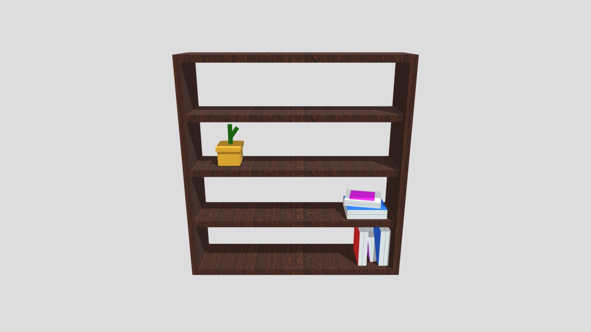 Bookshelf - 3D model by myteklab [b83ac61] - Sketchfab