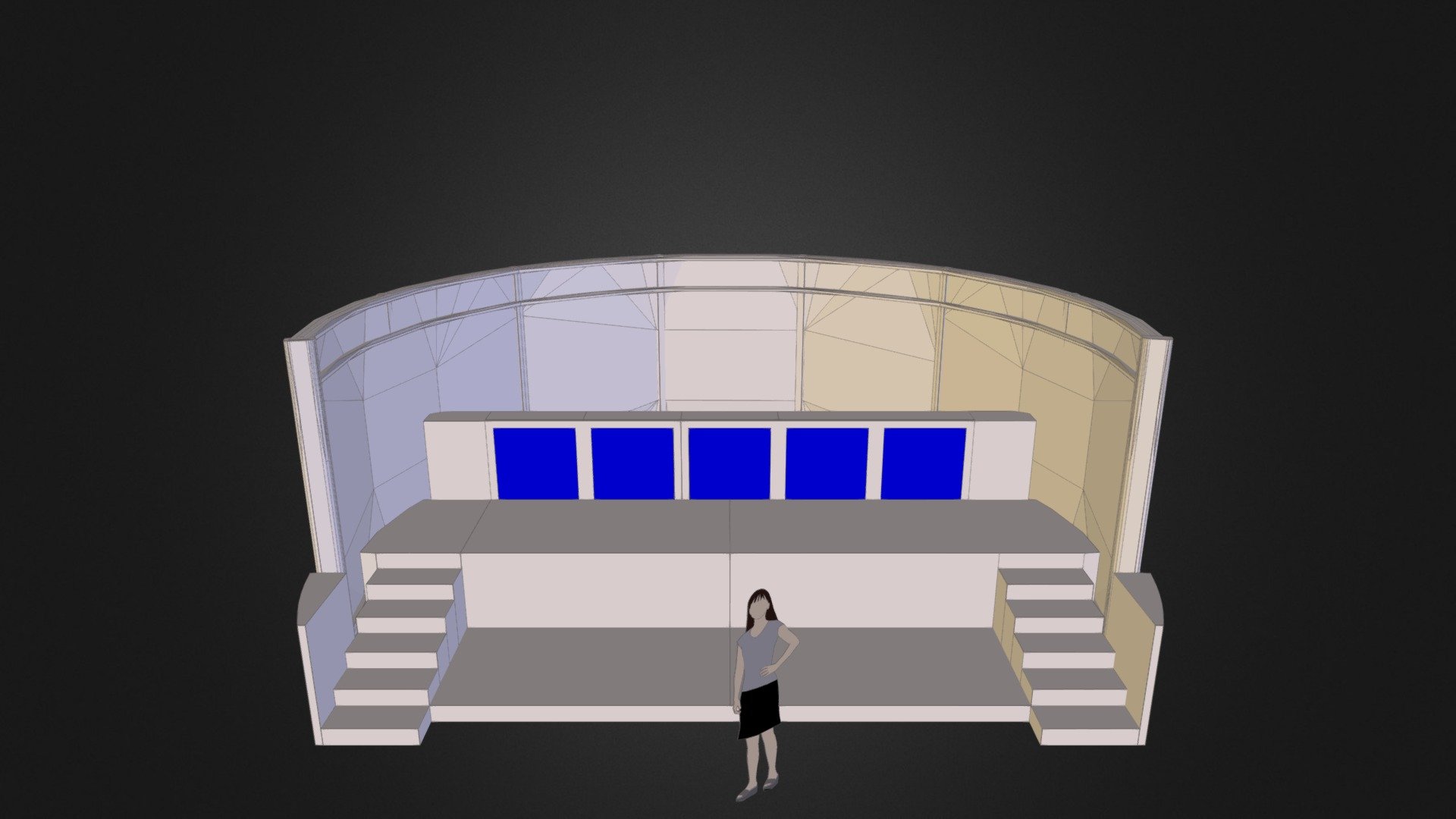 20 Person Audience Riser - Code:DECKAU20A - 3D model by acme5 [b83e796 ...