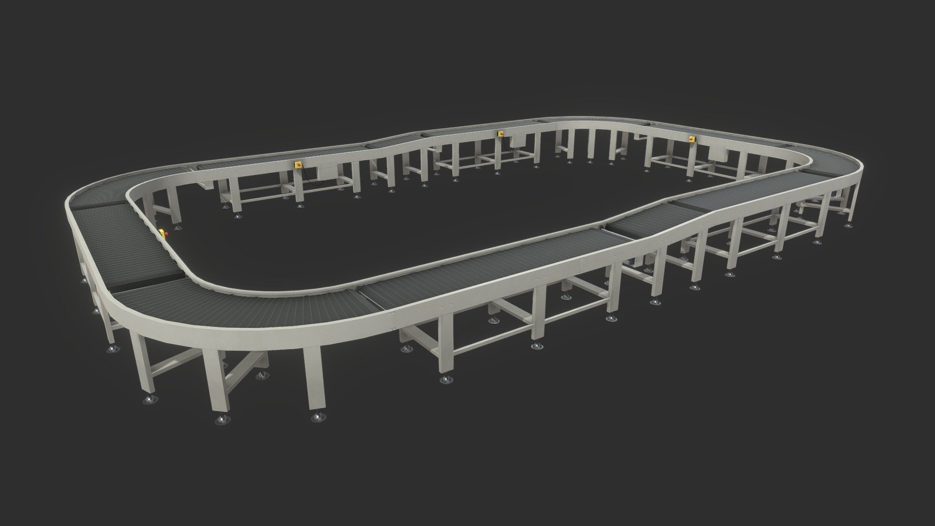 conveyor - Buy Royalty Free 3D model by JoyTsai [b83eed5] - Sketchfab Store