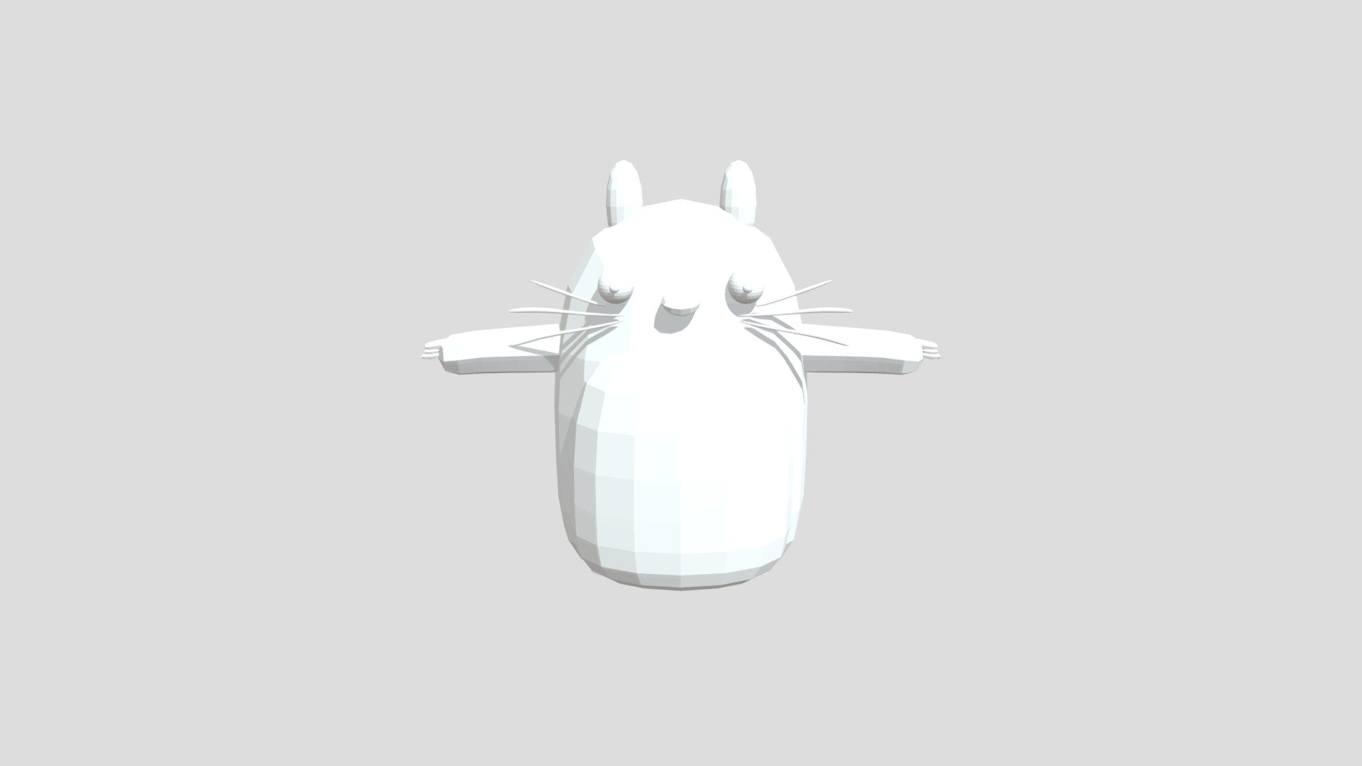 Totoro En T - 3D model by davidvasquezroa [b83f3d2] - Sketchfab