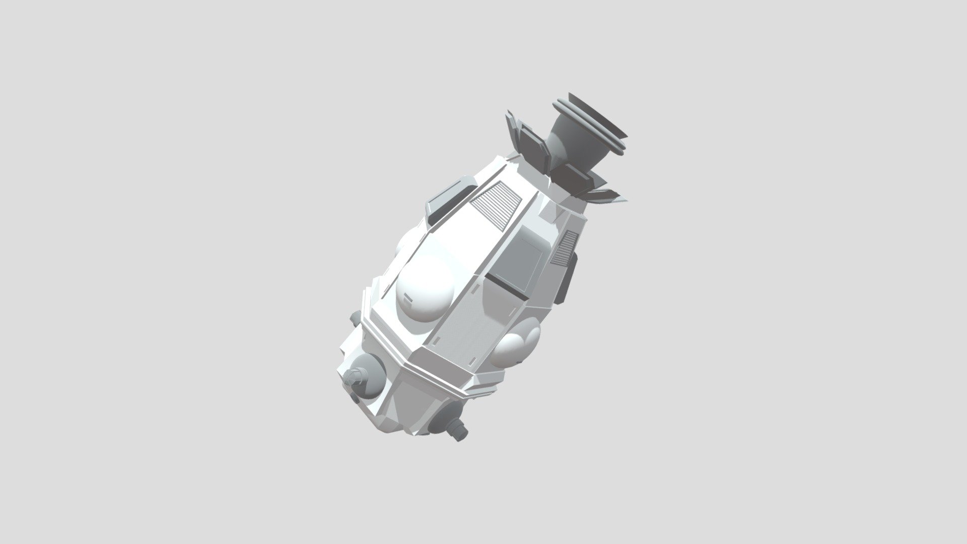 3D Rescue capsule/pod, realistic, Sci-Fi - Download Free 3D model by ...