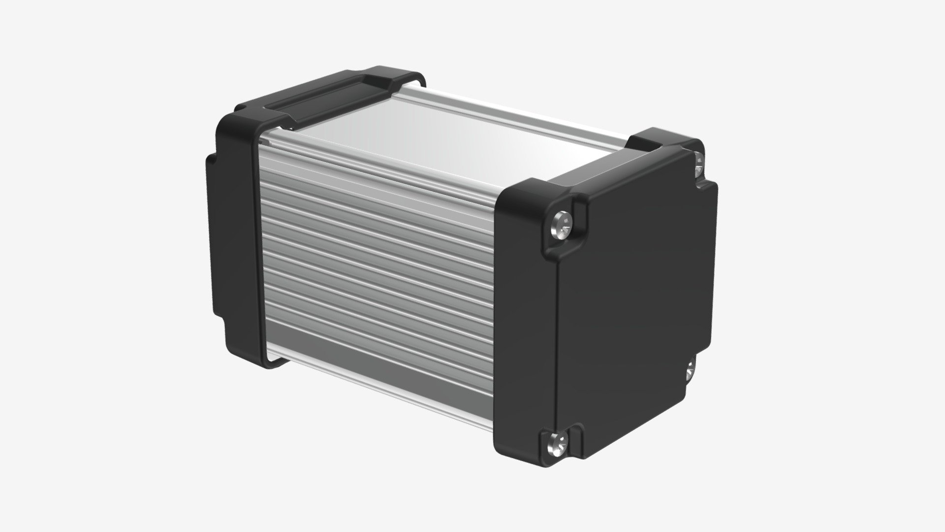 IP68 HEATSINK ALUMINUM ENCLOSURE - Silver/Black - 3D model by ...