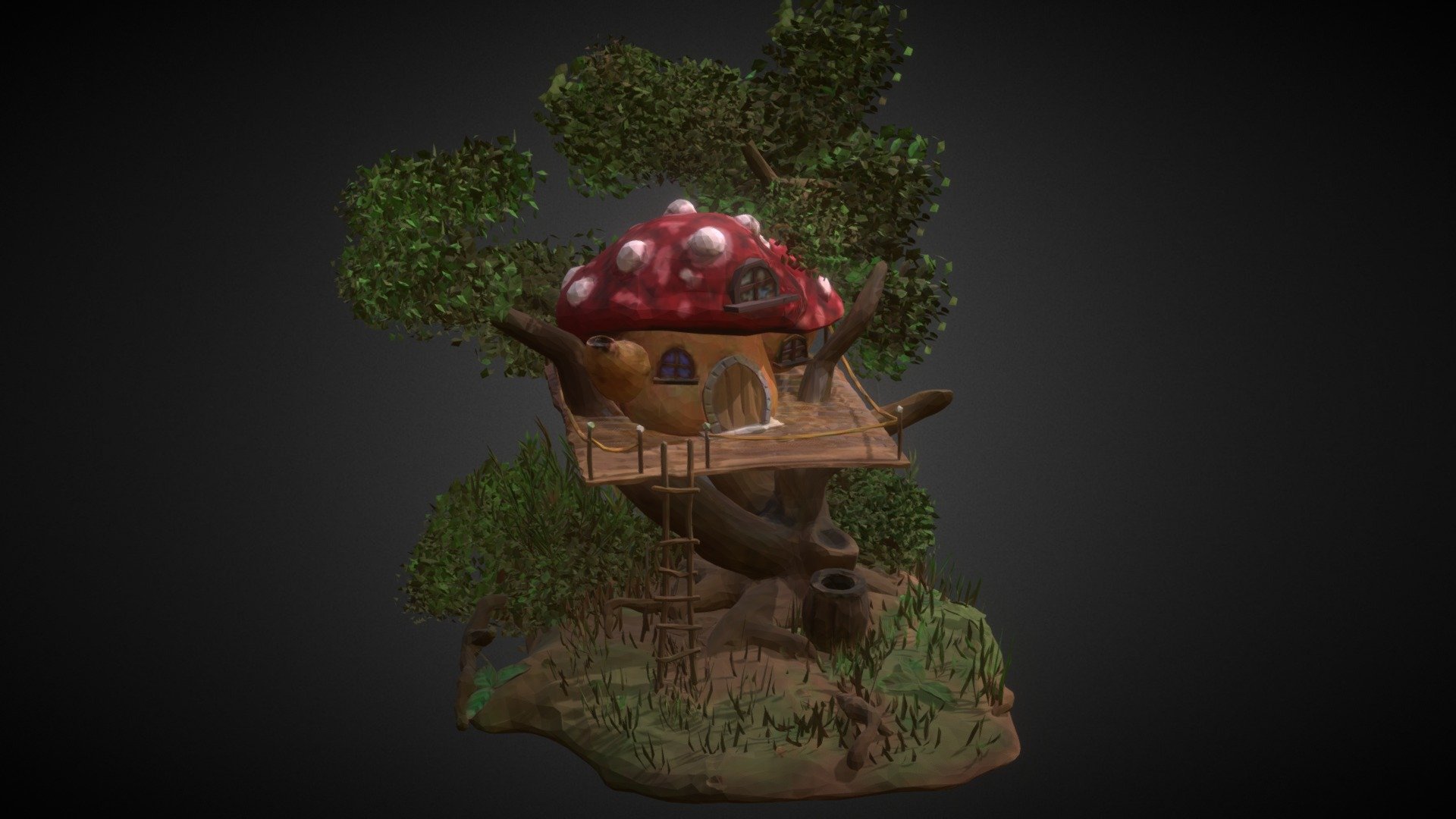 TreeHouse - 3D model by kampack1990 [b8437d7] - Sketchfab