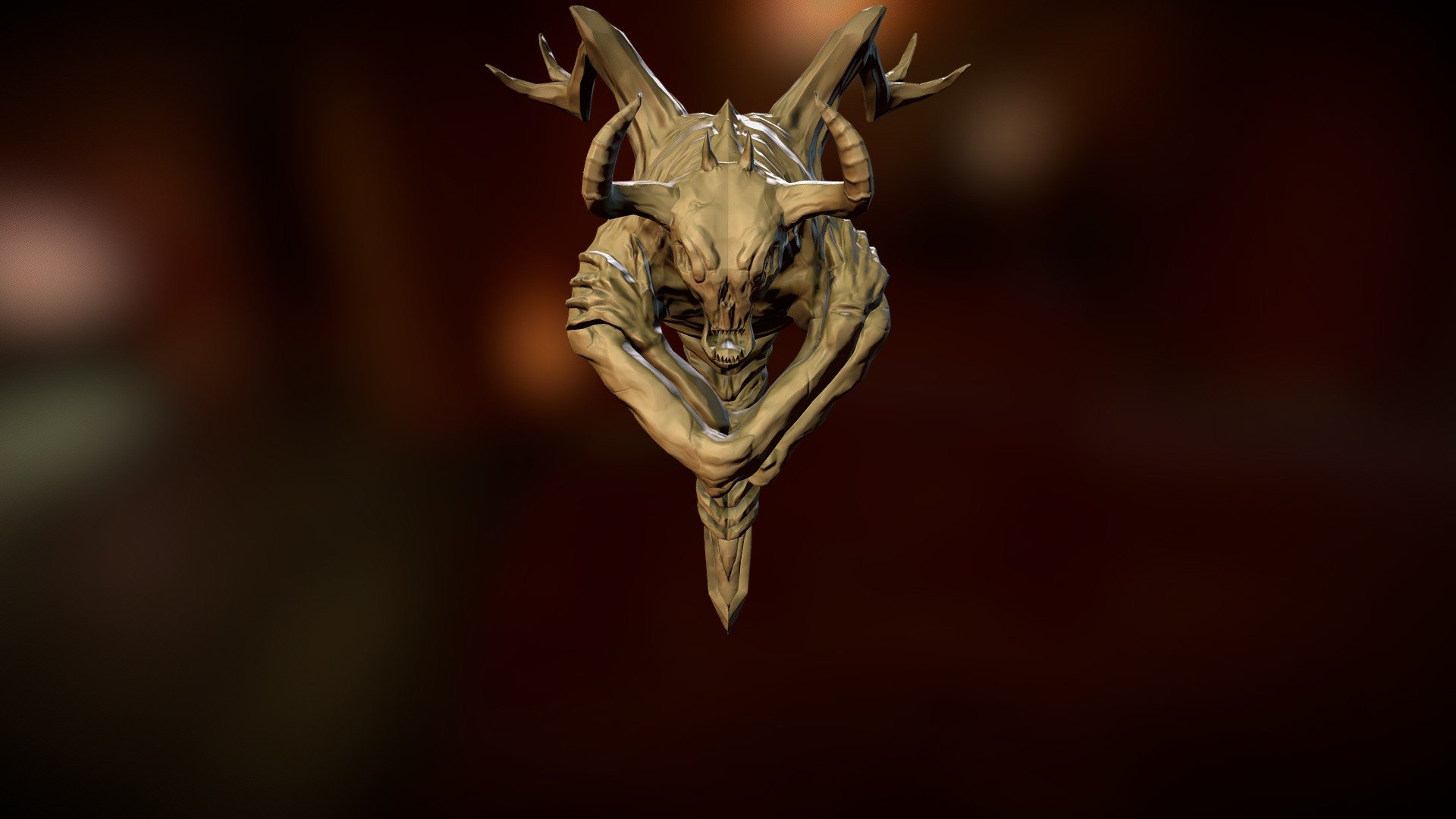 Demon Statue - 3D model by TylerKuulkers [b843809] - Sketchfab