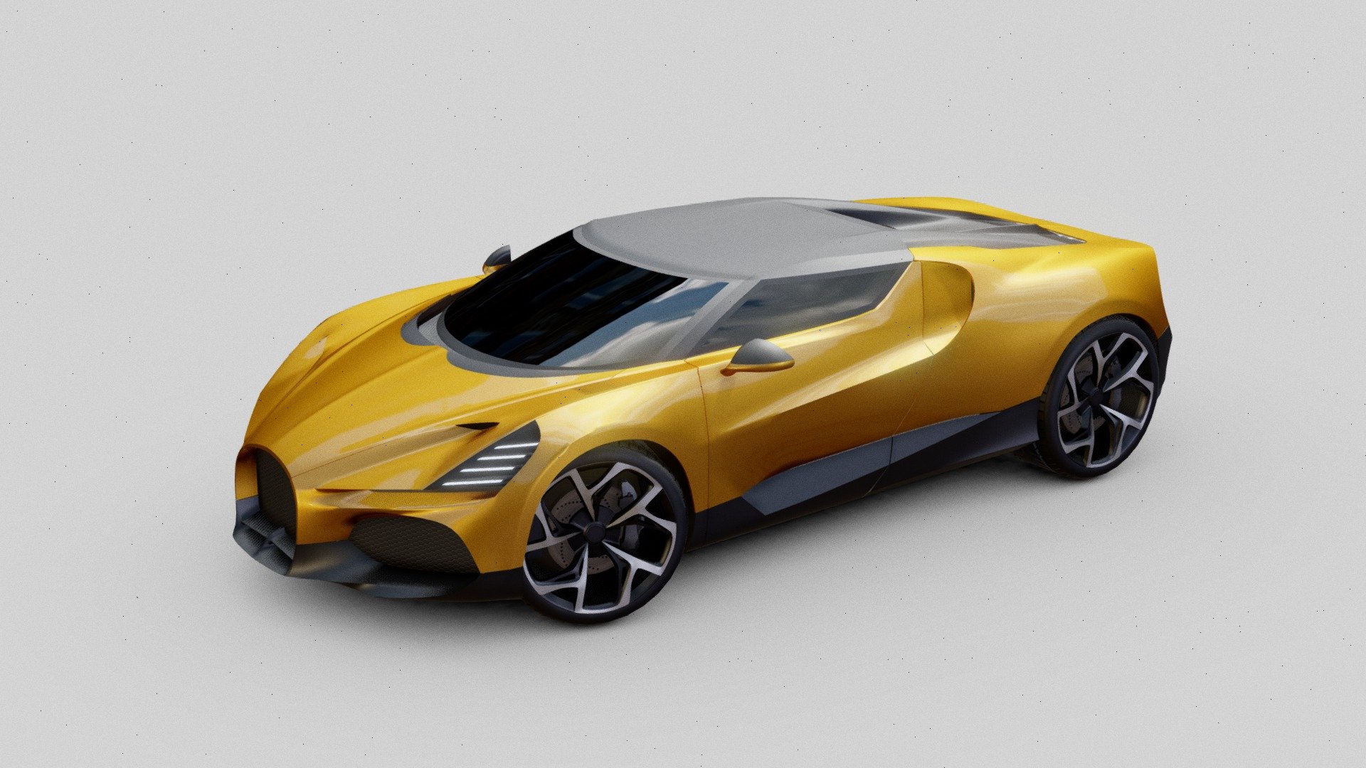Bugatti W16 Mistral - 3D model by iSteven (@OneSteven) [b843bfd ...