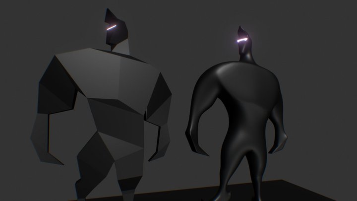 Blender-highpoly-lowpoly-blender-eevee-shadow 3D models - Sketchfab