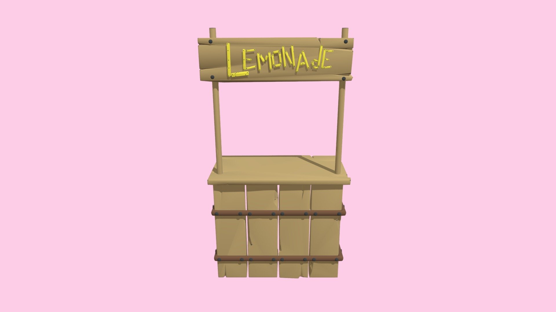 Lemonade Stand - Download Free 3D model by electrrra [b846c33] - Sketchfab