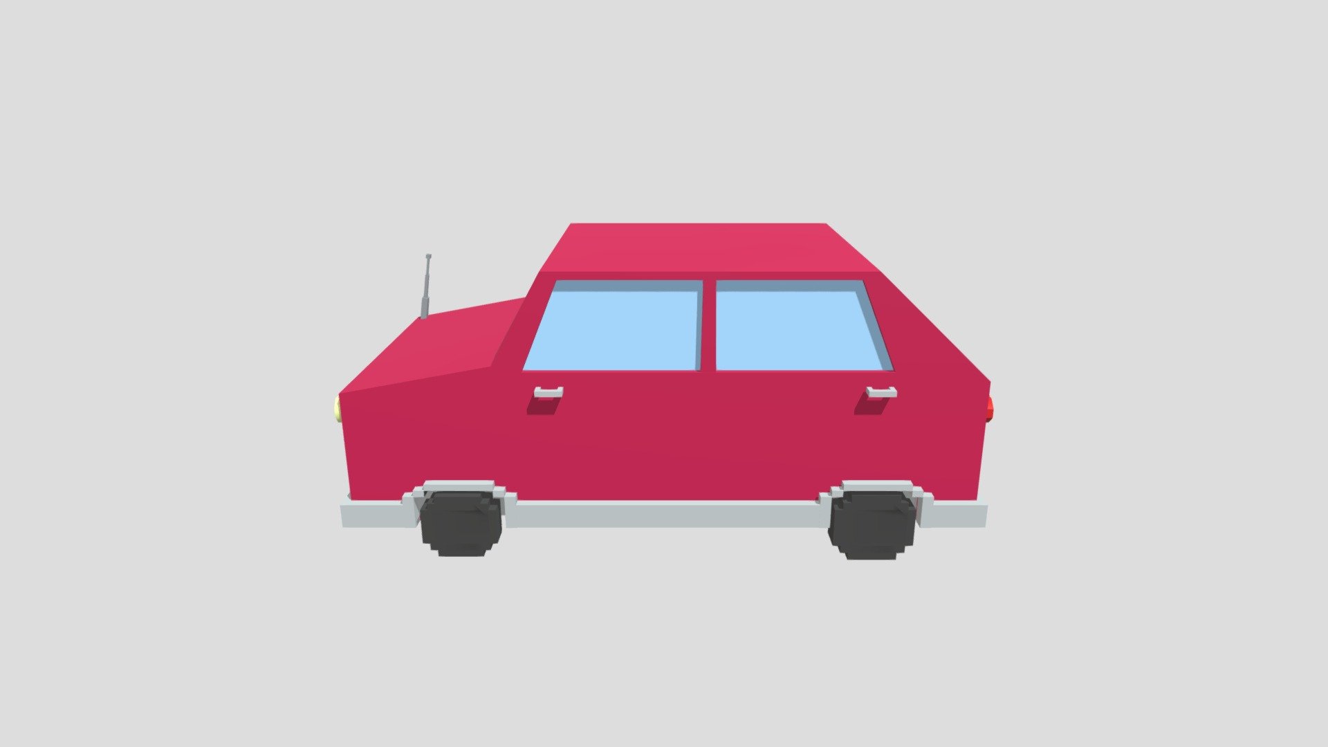 low polygon car 2 - Download Free 3D model by daand [b84b018] - Sketchfab