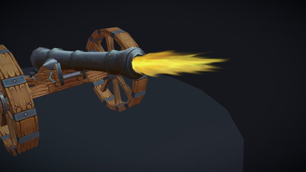 Steel Cannon - 3D model by xymos [b84d21d] - Sketchfab