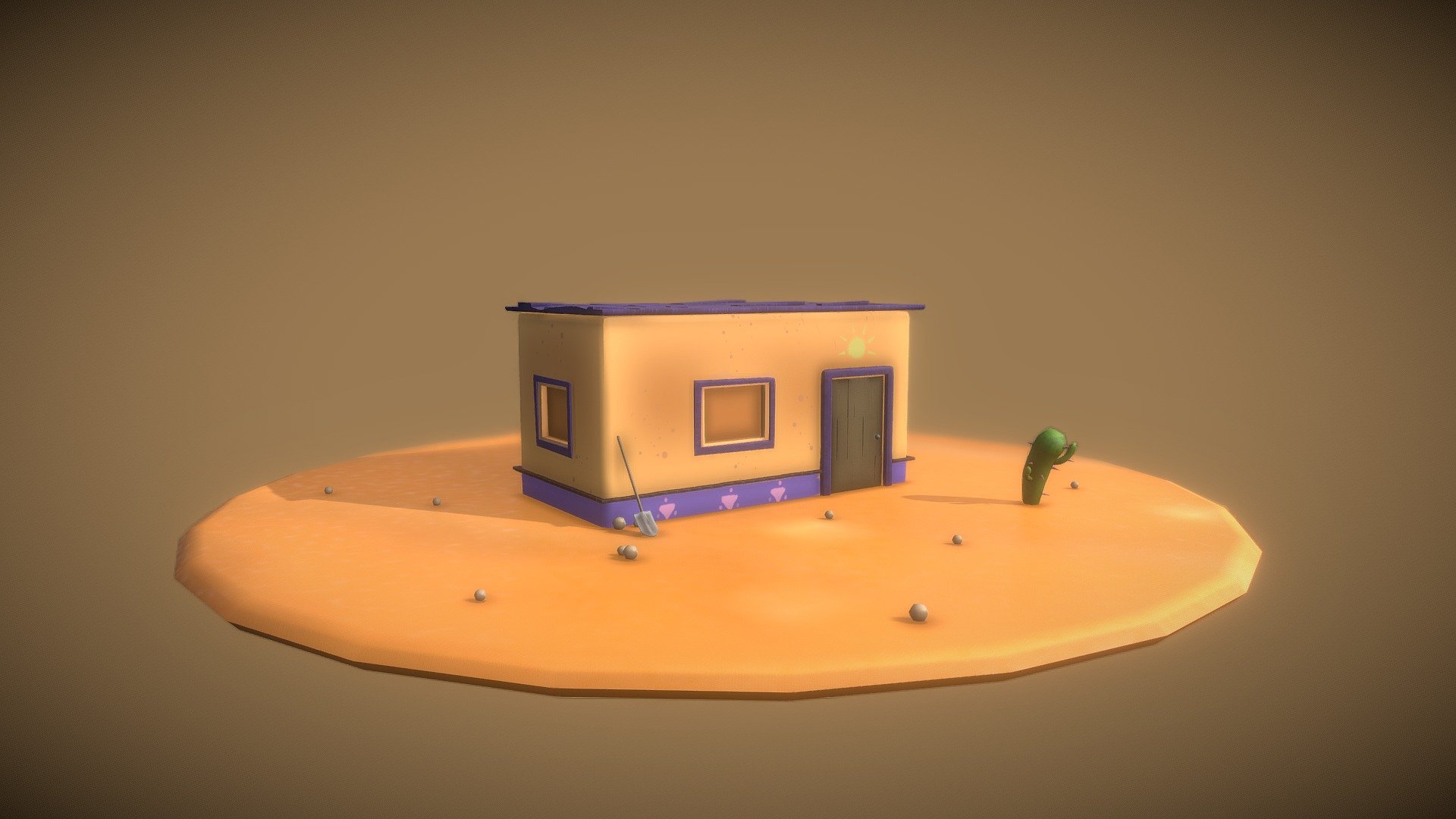 3D Stylized Desert - Download Free 3D model by Wakeful_Art [b84eb5c ...