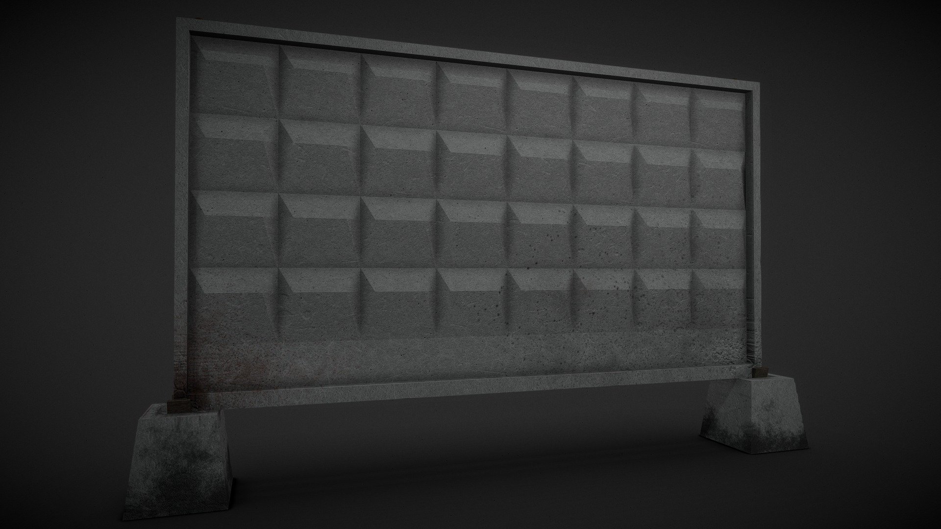 A soviet construction wall. V2. - 3D model by Valger [b85064f] - Sketchfab
