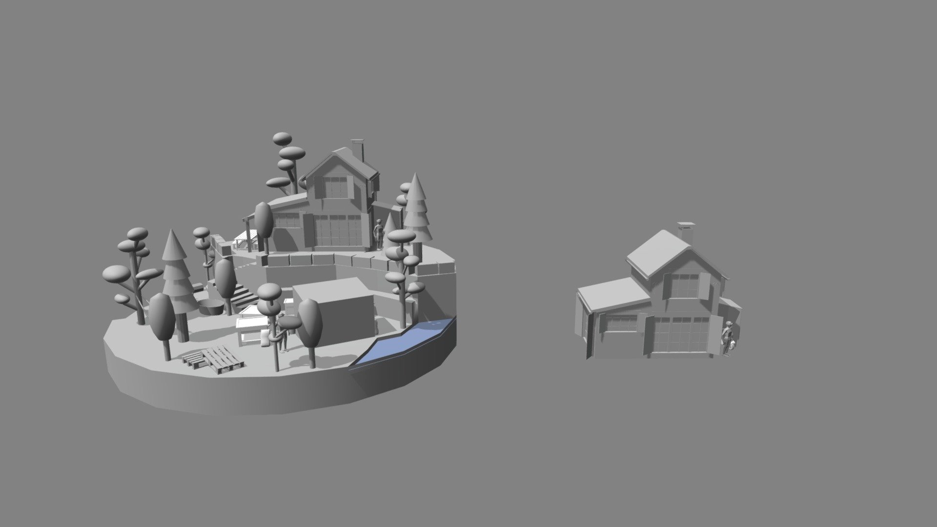 Eco House - House Model (Old Version) - 3D model by Ophelie Lecomte ...