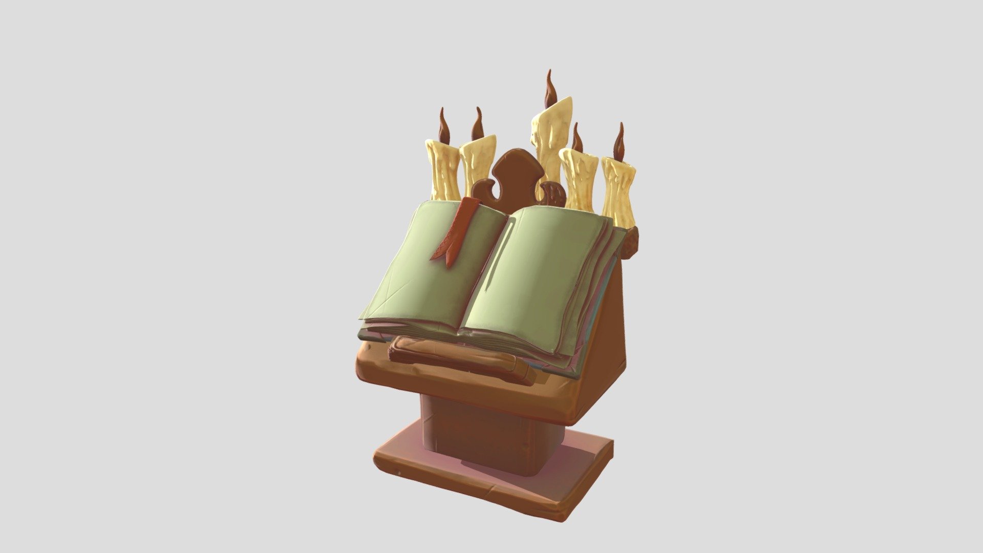 Book_on_bookstand - 3D model by Harperkel [b850f47] - Sketchfab