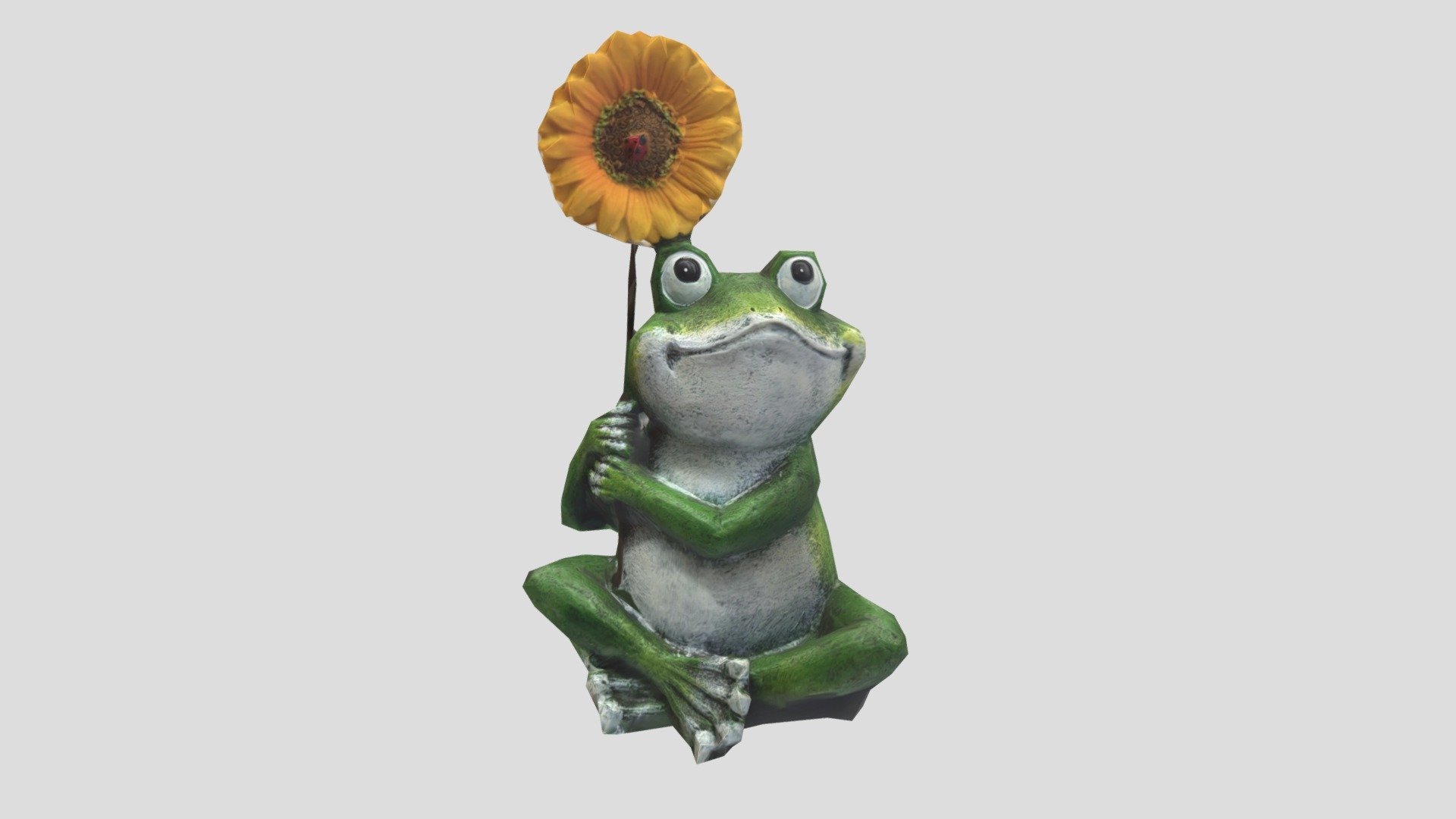 Frog Holding Flower - Download Free 3D model by David Wigforss (@dwigfor) [b8513ca] - Sketchfab