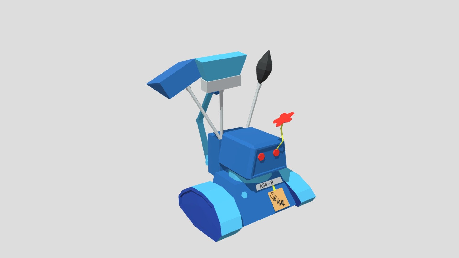 Cleaner Robot - 3D model by LaprasAmigo [b85393a] - Sketchfab