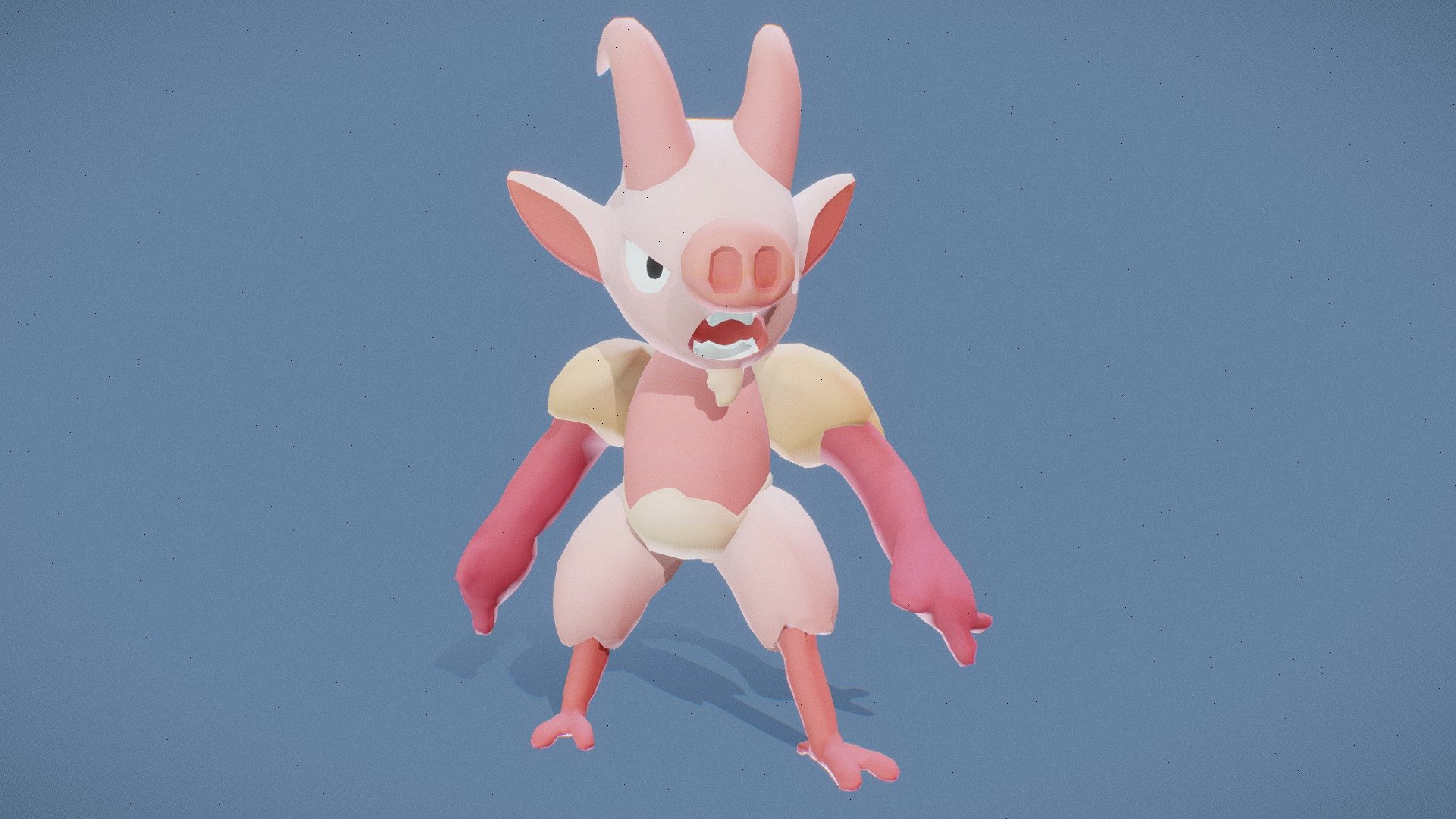 Cartoon Characters - Big Imp Warrior - Buy Royalty Free 3D model by ...