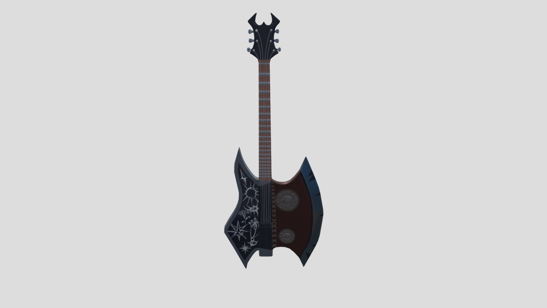 AxeGuitar - 3D model by outwov3 [b854318] - Sketchfab
