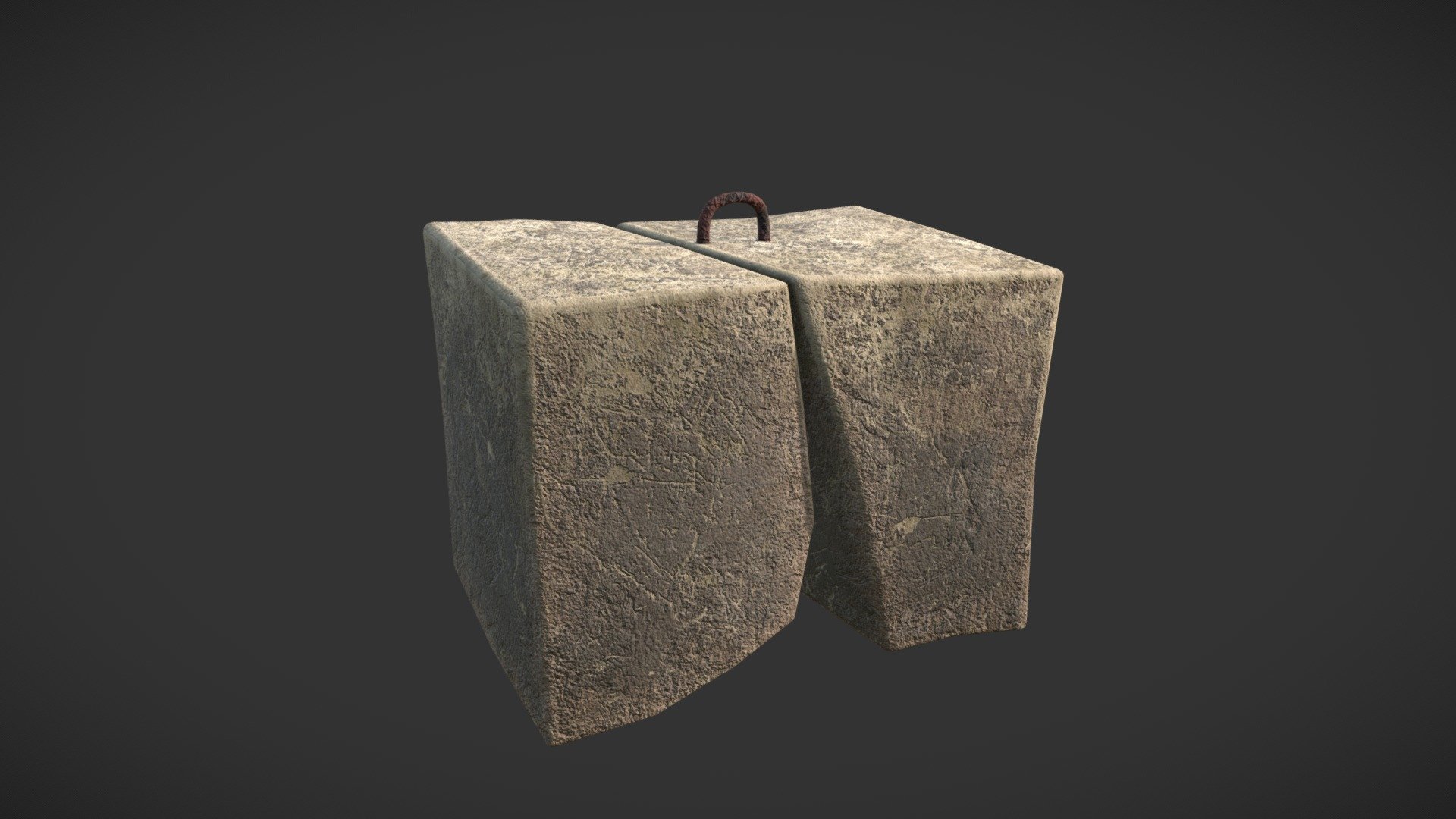 Broken concrete block - Buy Royalty Free 3D model by Vertex-Design ...