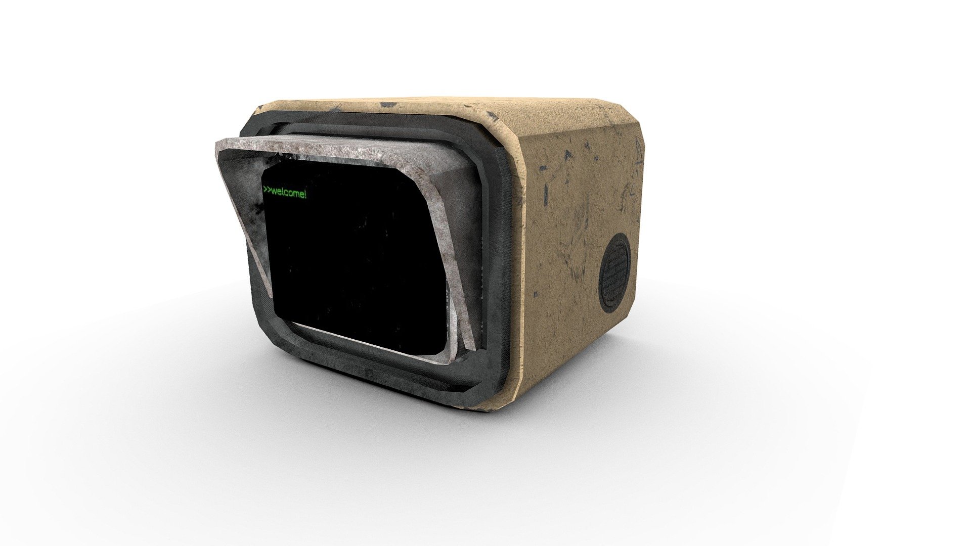 retro CRT monitor - Download Free 3D model by hoti28 [b854c6b] - Sketchfab