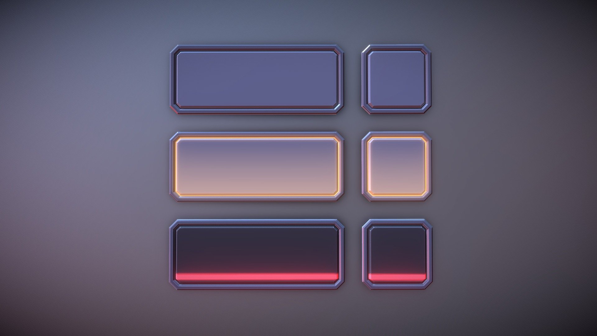 Simple User Interface Buttons 1 - Download Free 3D model by ...