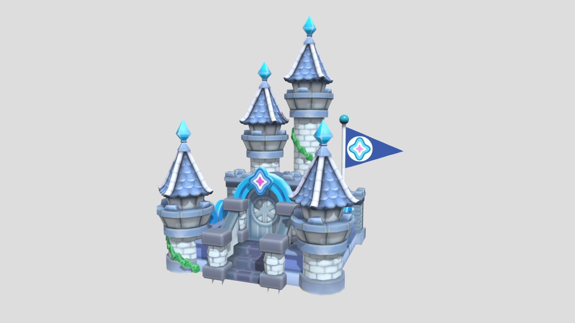 Flower Castle - Super Mario Bros. Wonder - Download Free 3D model by ...