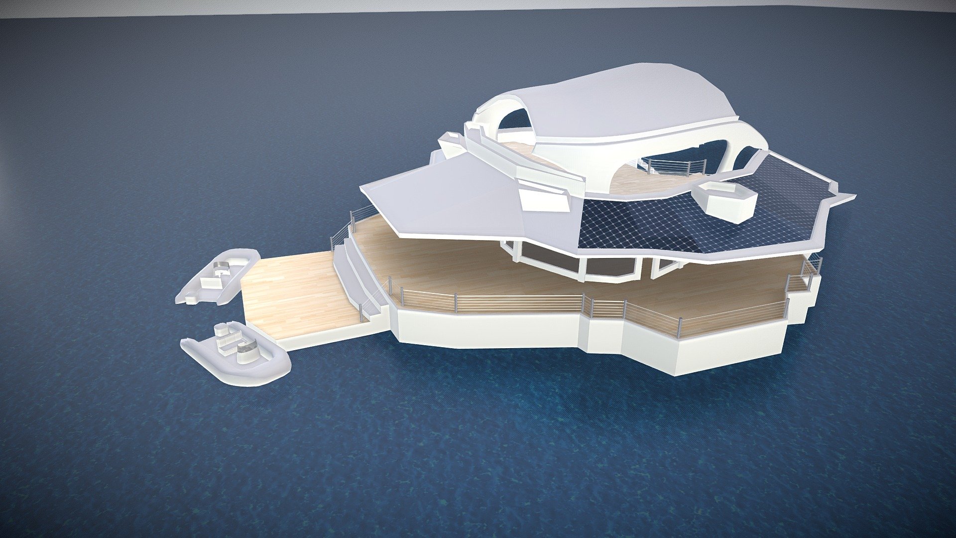 Sosra Floating Island Yatch - Buy Royalty Free 3D model by 3dia ...