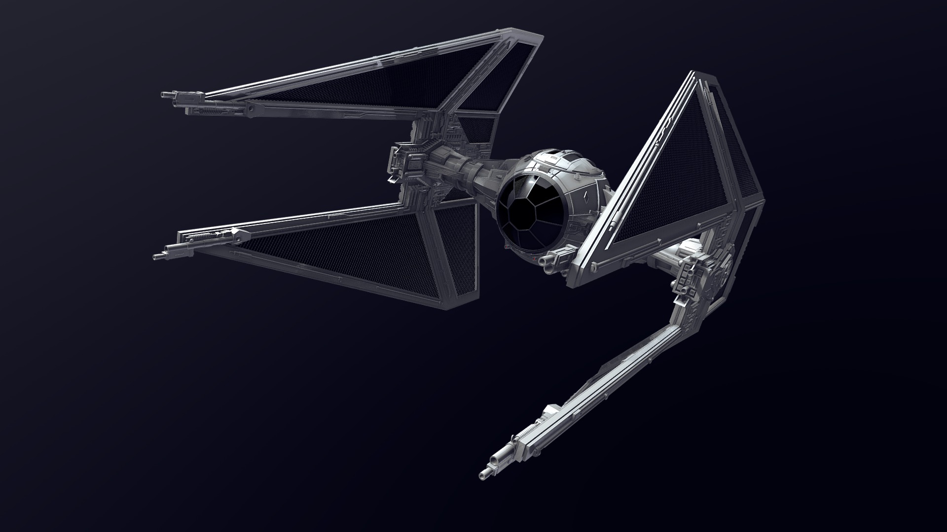 Tie Interceptor - 3D model by Juan Valoria (@juan.valoria) [b858605 ...