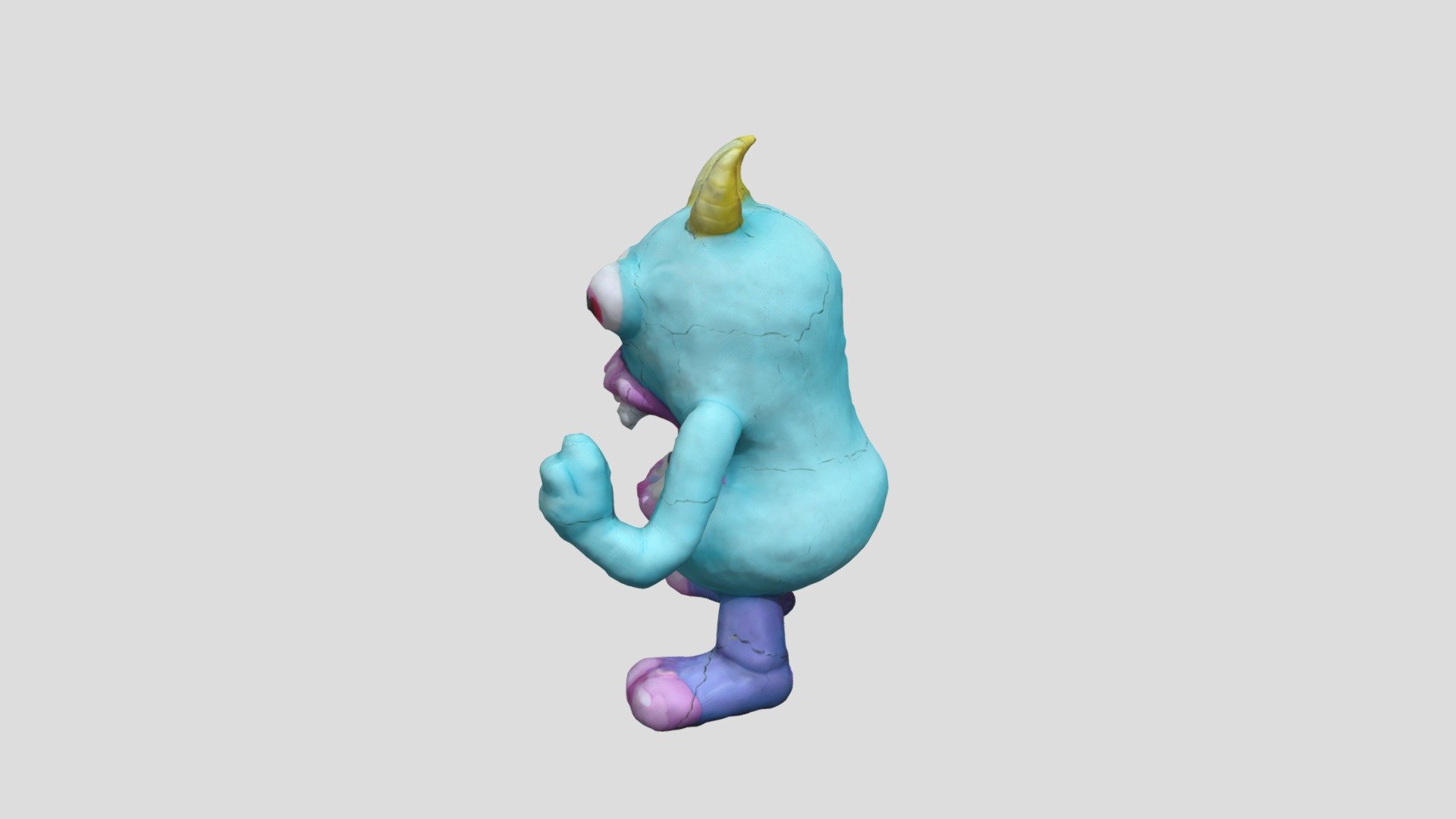Monster Blue Big Mouth - Download Free 3D model by ExSaZ [b859442 ...