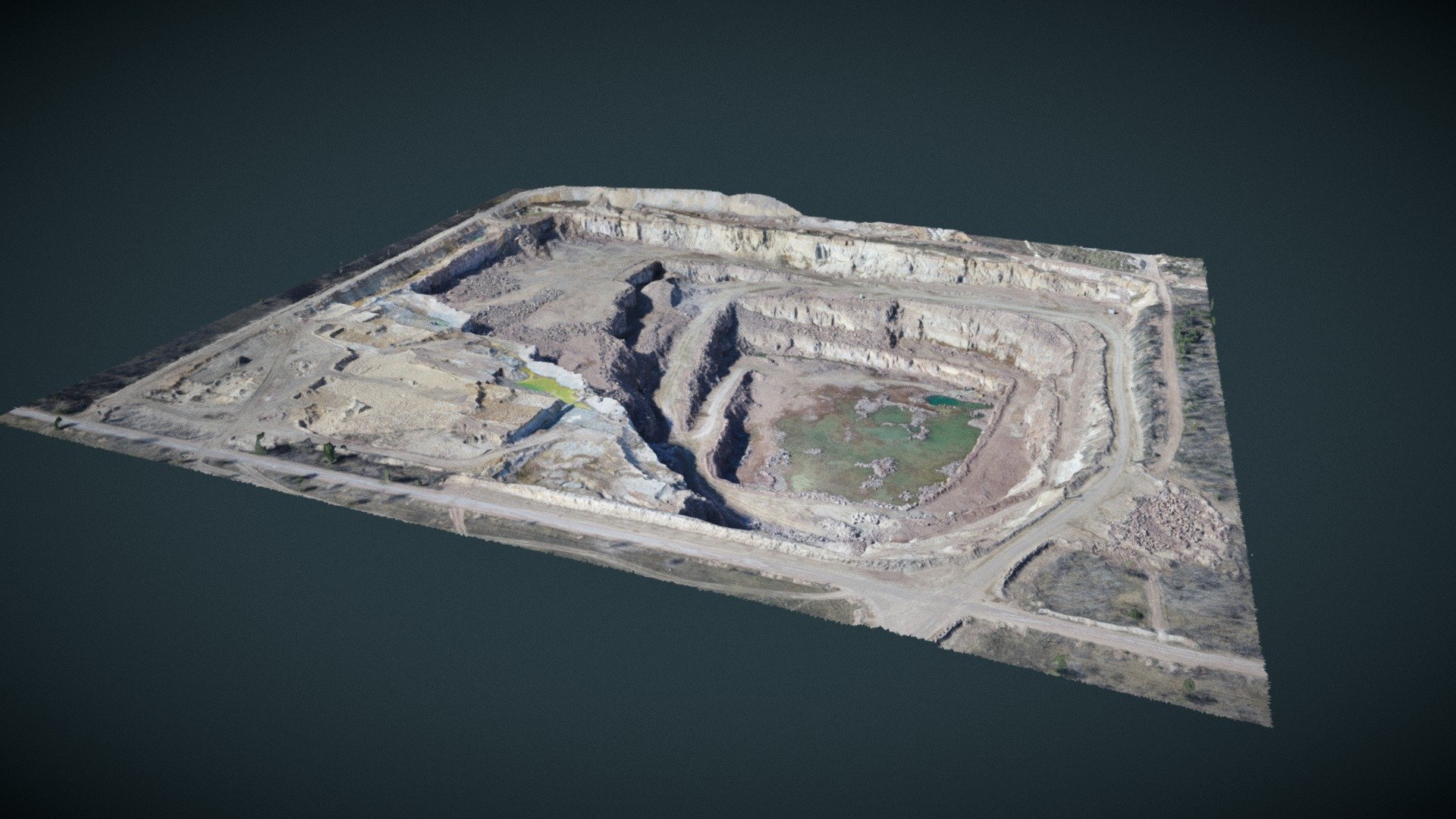 Mining quarry near Korosten. Called "Granite" - 3D model by SKEIRON ...
