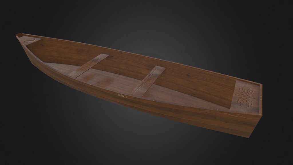 Row Boat 2.0 - 3D model by masterbleu [b85f6de] - Sketchfab