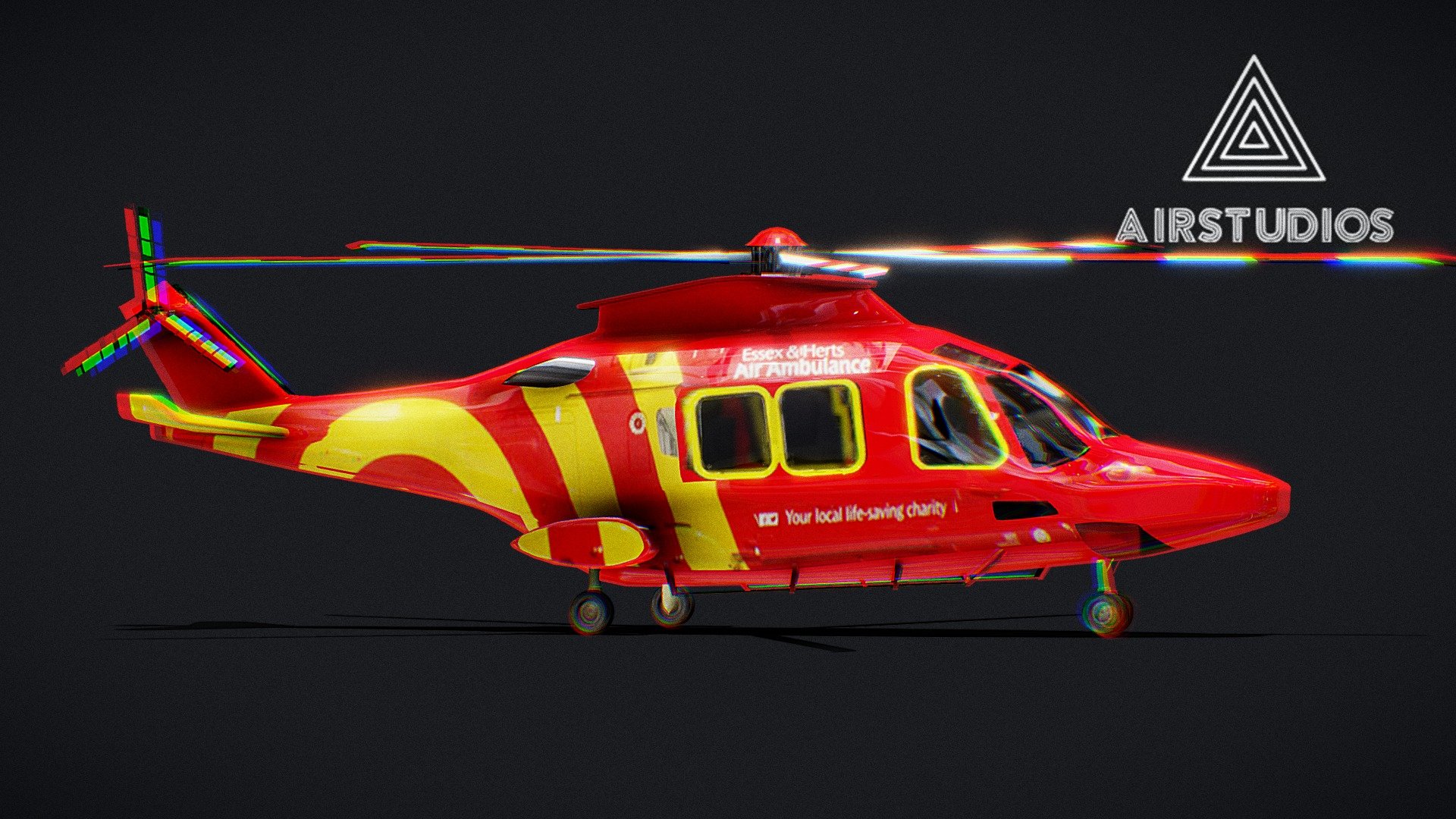 Ambulance Helicopter (Leonardo aw169) - Buy Royalty Free 3D model by ...