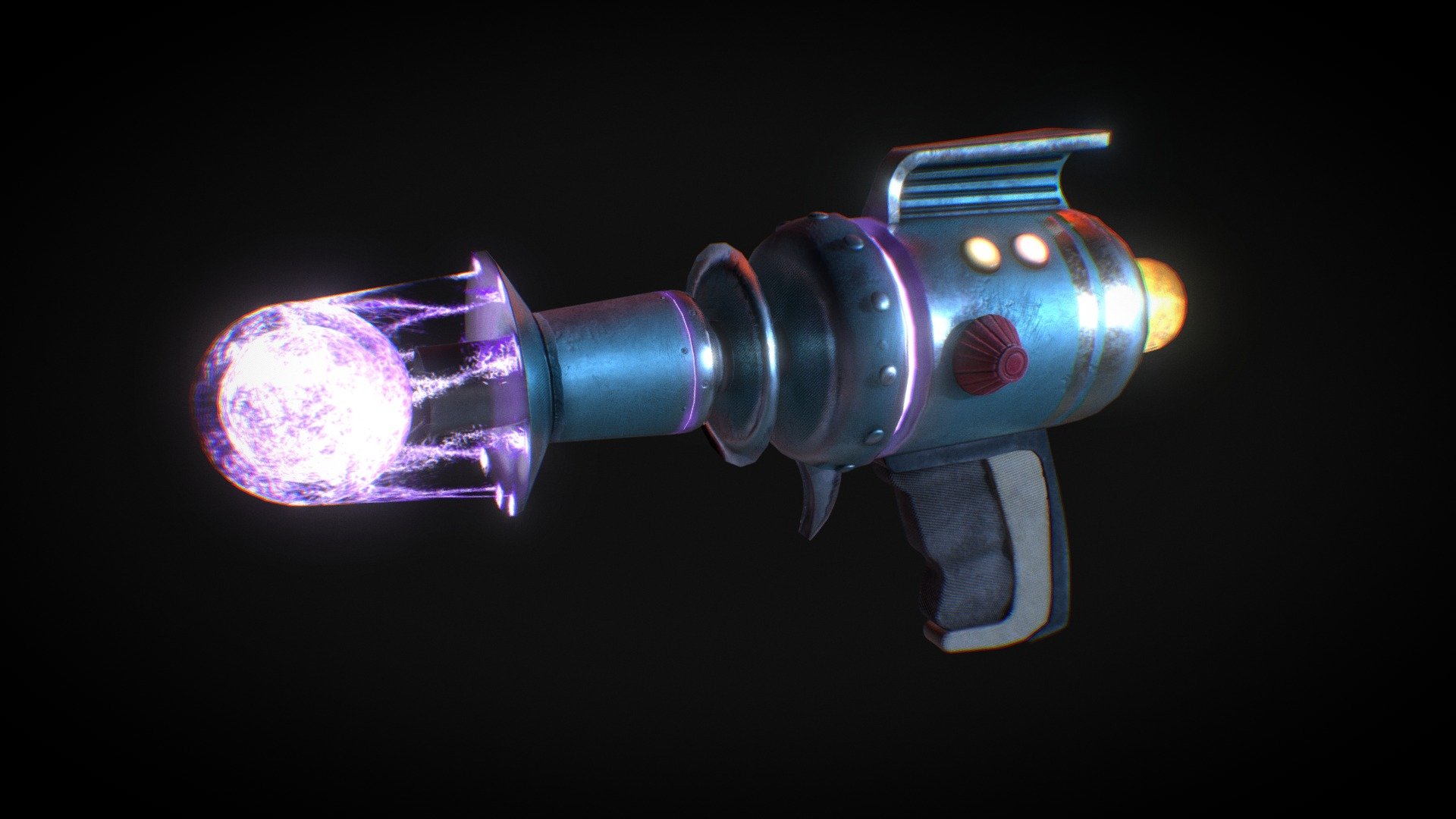 Retro Space Gun - 3D model by Kugatsu Tsukai 3D Model Hub (@KugatsuT ...