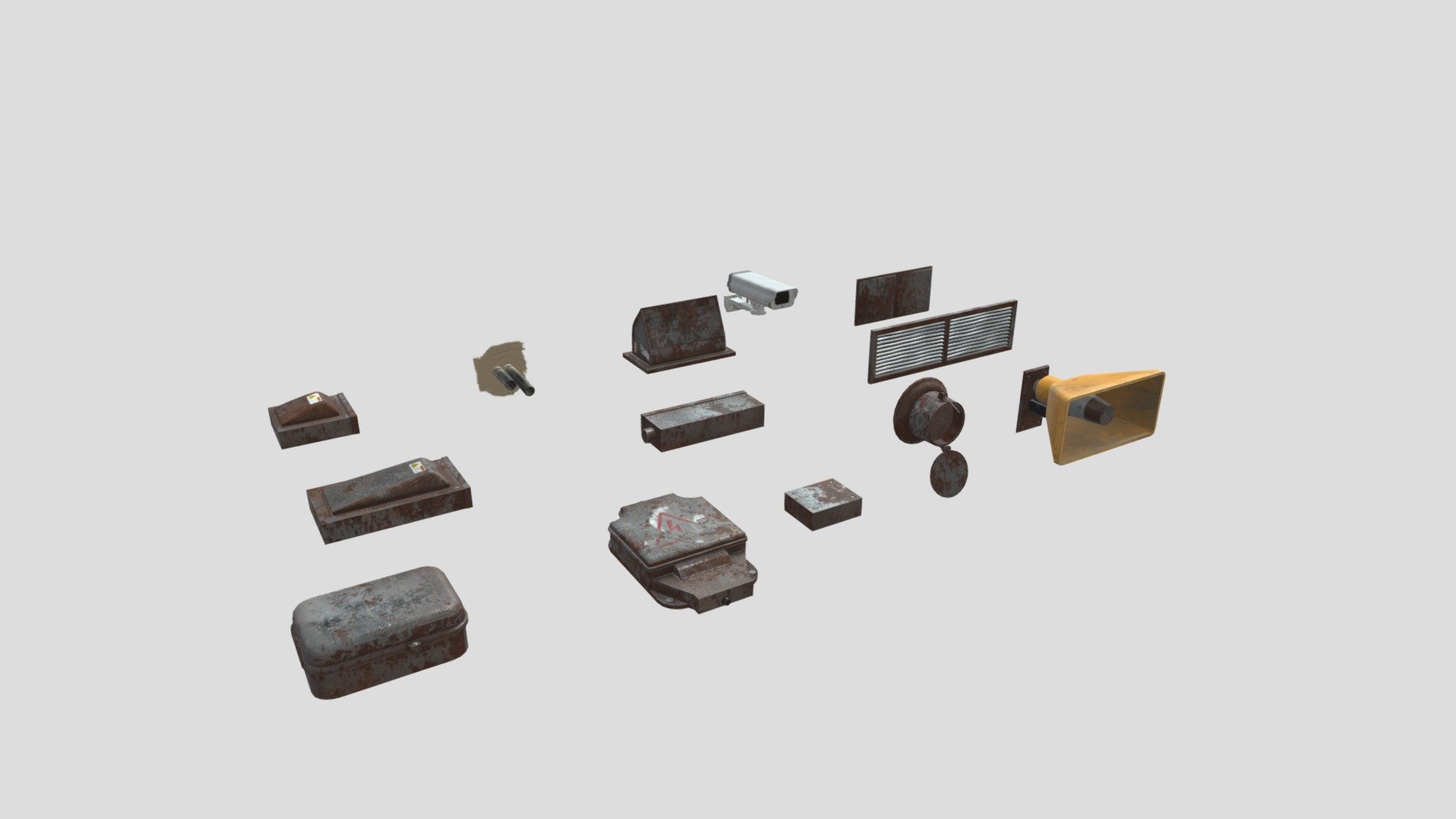 Building Exterior Greebles 4K and 2K - Buy Royalty Free 3D model by ...