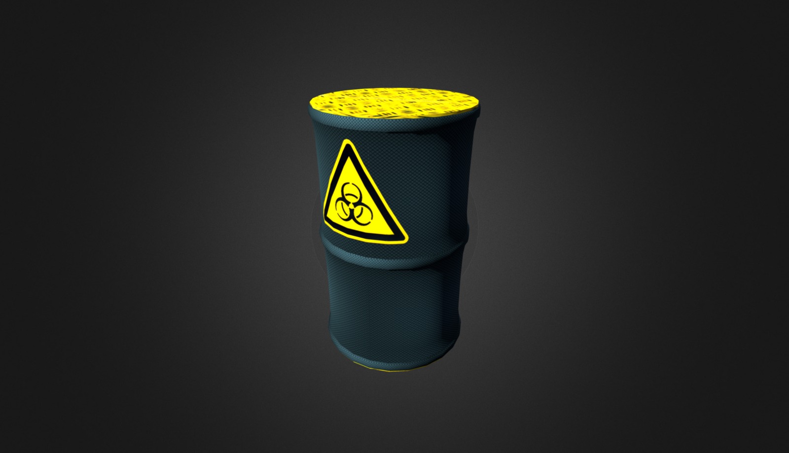 Biohazard Metal Barrel - 3D model by SteliosVitzi [b8662d9] - Sketchfab