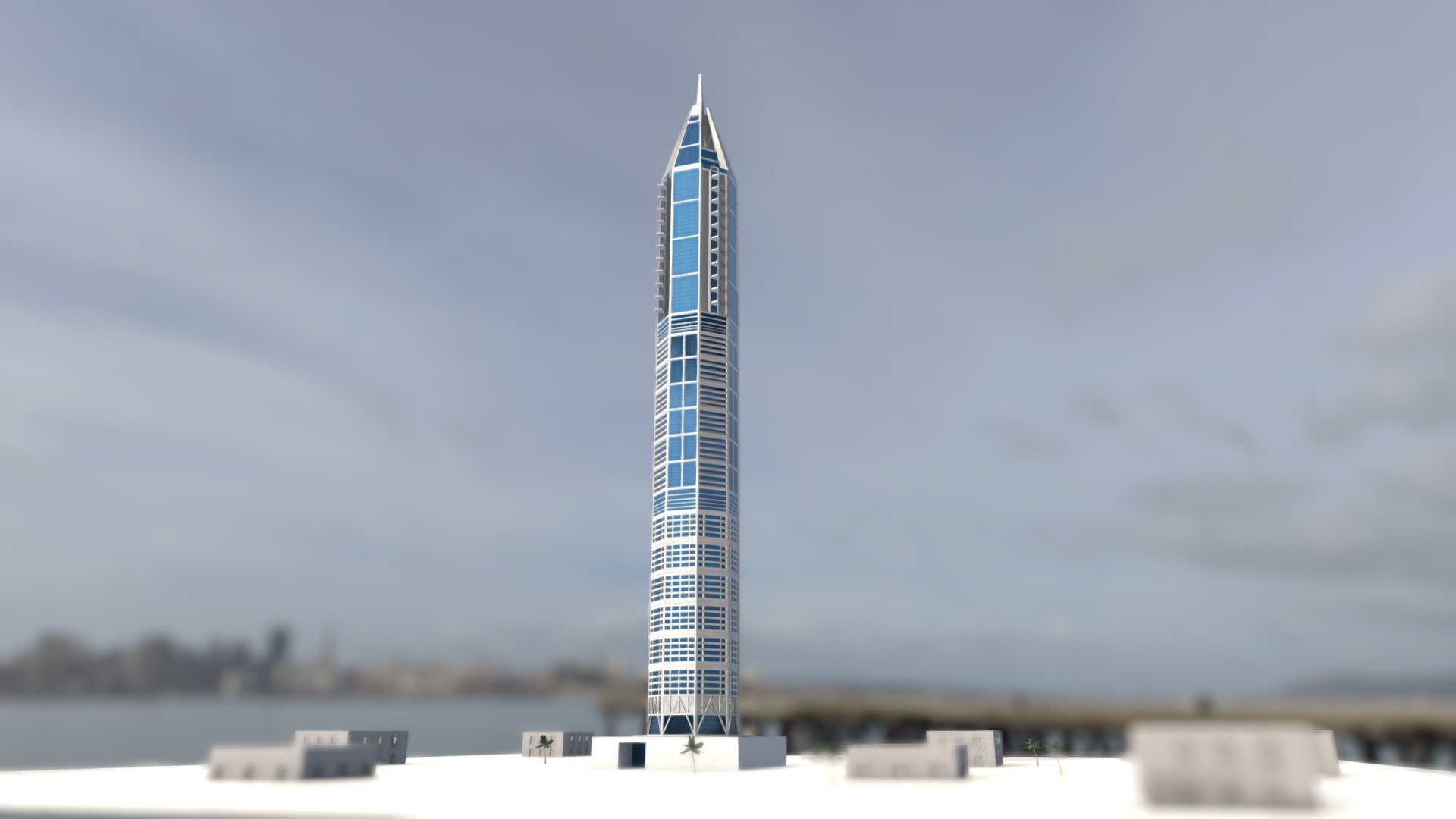 23 Marina Tower - 3D model by cuankiproduction [b8663a4] - Sketchfab