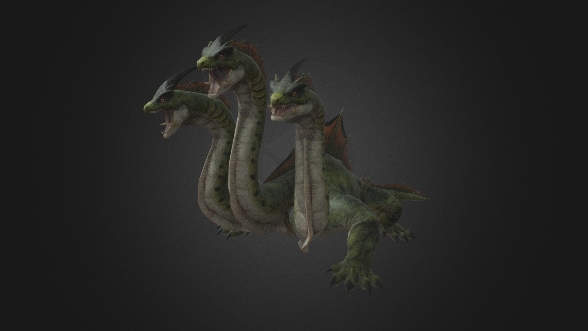Hydra Dragon - 3D model by Ndra (@andrae.irawan) [b867654] - Sketchfab