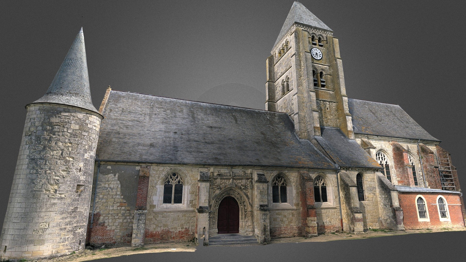 Eglise fortifiée de Chaourse - 3D model by Caroline Thibault Architecte ...
