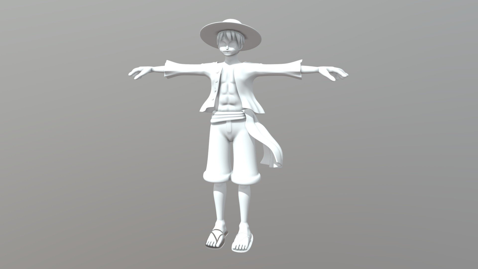 Luffy - 3D model by w0124ei [b869168] - Sketchfab