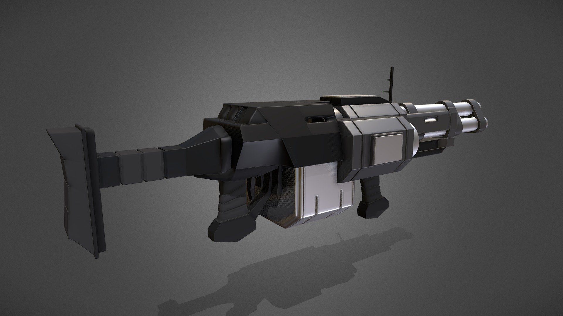 Assault Rifle Minigun - Buy Royalty Free 3D model by BaseOptimal [b869c47] - Sketchfab Store