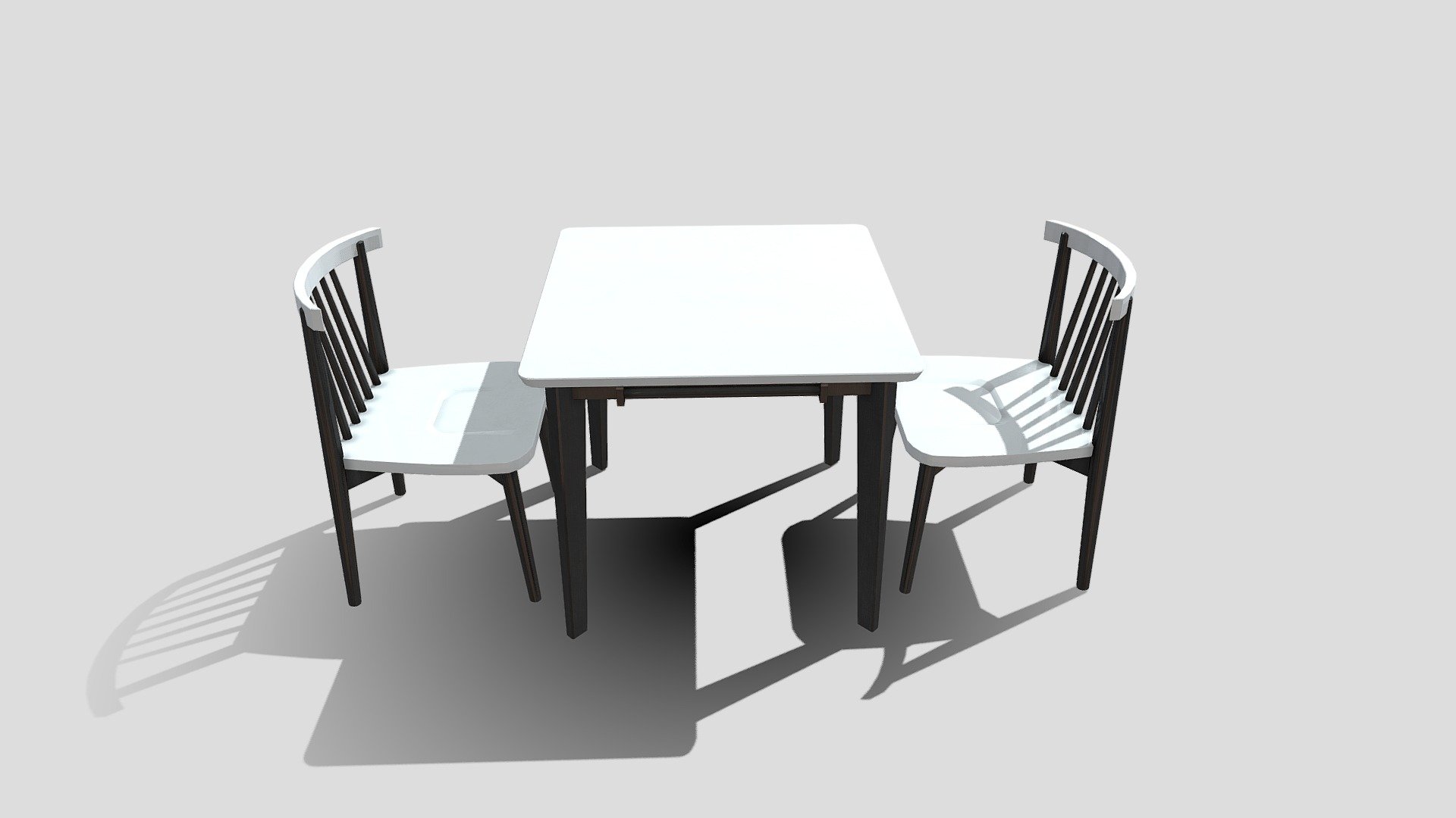 Table and 2chairs - Buy Royalty Free 3D model by rebuilderai ...